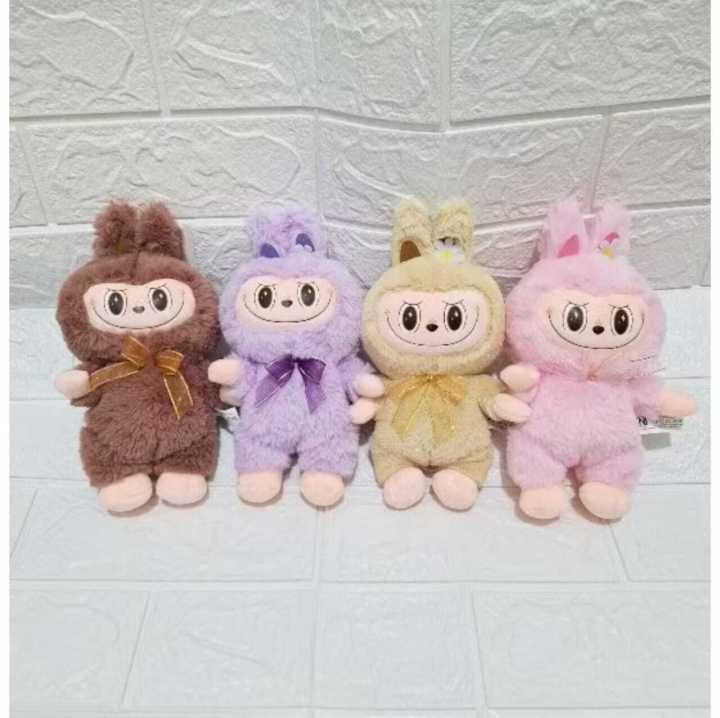Boneka Labubu macaroon vynil face unofficial ukuran 35cm bonea viral ...