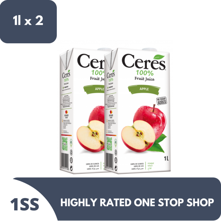 Ceres Fruit Juice Apple No added Sugar 1L x 2 | Lazada PH