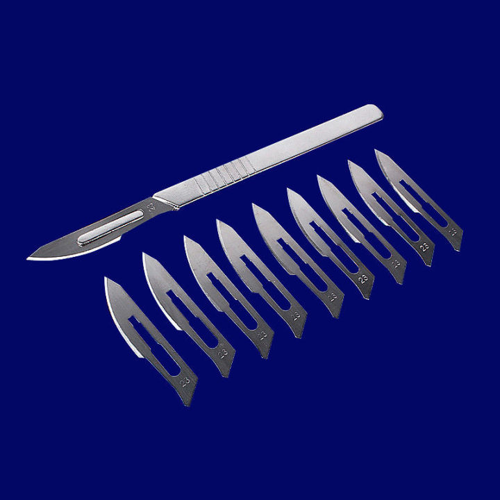Carbon Steel Carving Metal Scalpel handle and Blades Number 11 23 ...
