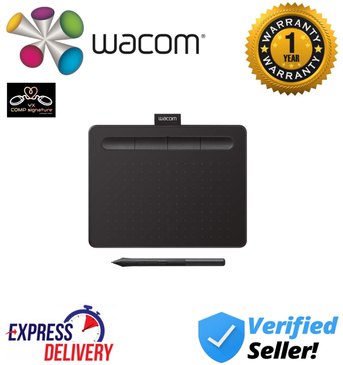 Wacom CTL-4100 Intuos S Drawing Tablet Black (CTL-4100/K0-CX) | Lazada