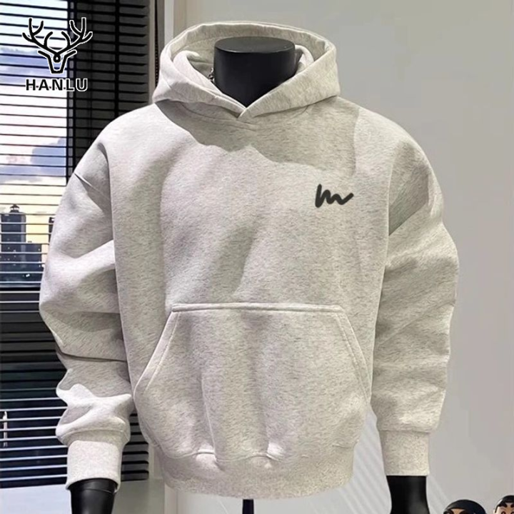 Hanlu เสื้อสเวตเตอร์สำหรับทั้งหญิงและชายมีฮู้ดทรงหลวมพร้อมกระเป๋าและ ...