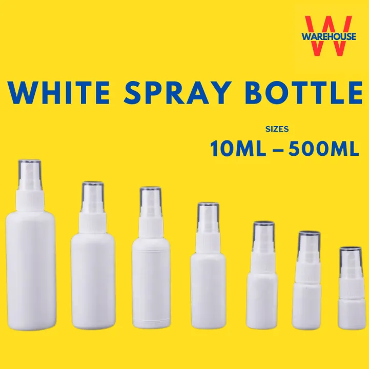 White Spray Bottle, Fine Mist Spray Bottle, Empty bottle, Reffillable, Opaque Bottle , 10ml ...