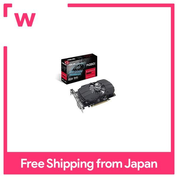 ASUS AMD Radeon RX 550 Powered 2G Single Fan Video Card PH-550-2G black ...