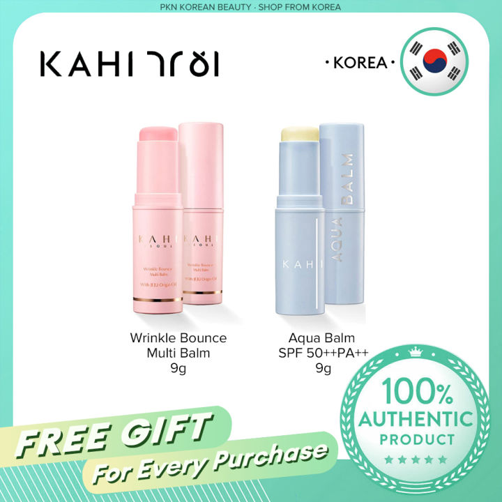 KAHI Wrinkle Bounce Multi Balm (9g), Aqua Balm SPF 50+/PA++++(9g) #Sunscreen Suncream, UV Block ...