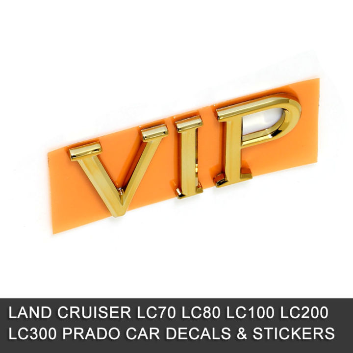 1pcs ABS Gold VIP Logo Car Emblem Auto Decorative Badge Sticker Decal ...