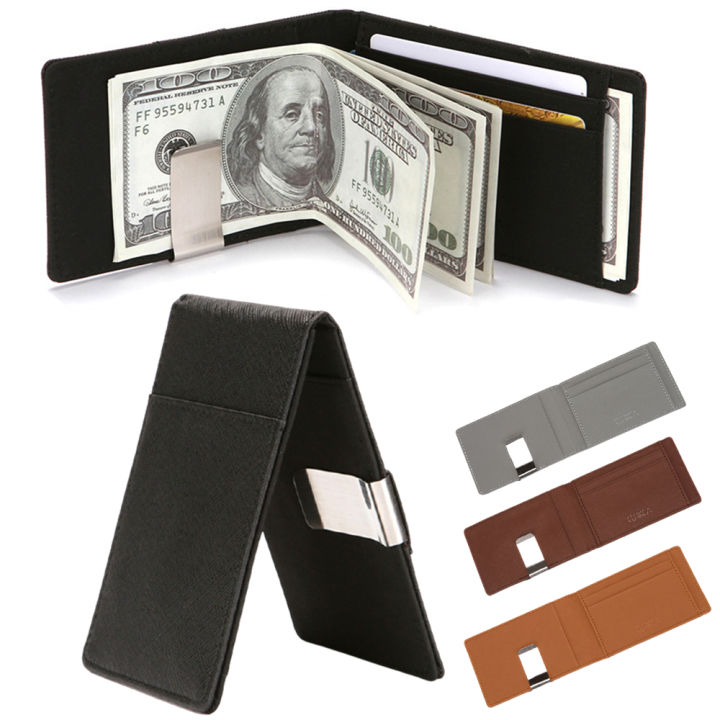 RFID Smart Wallet Money Clip Slim Wallet Ultra thin Pocket Clamp ...