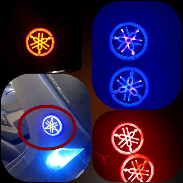 Yamaha Logo With led lights 2pcs logo for All yamaha scooters ...