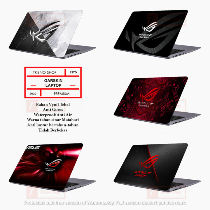 Stiker Laptop | Garskin Laptop | Asus ROG + Laminasi | Lazada Indonesia
