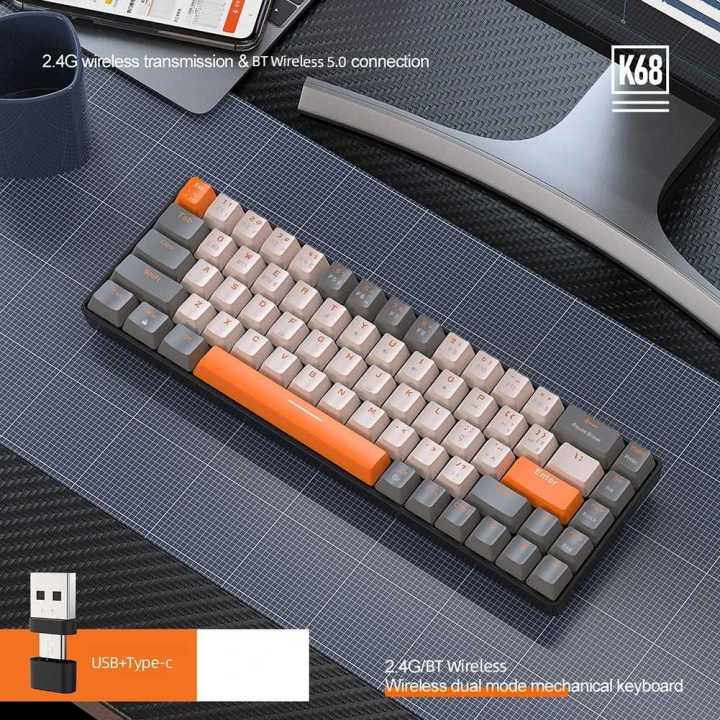 Keyboard Gaming Mechanical Wireless Bluetooth 2.4G | Lazada Indonesia