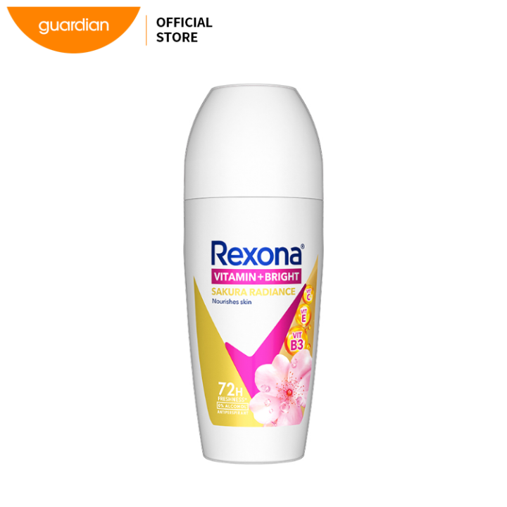 Rexona Natural Brightening Fresh Sakura Deodorant Roll On 45ml | Lazada