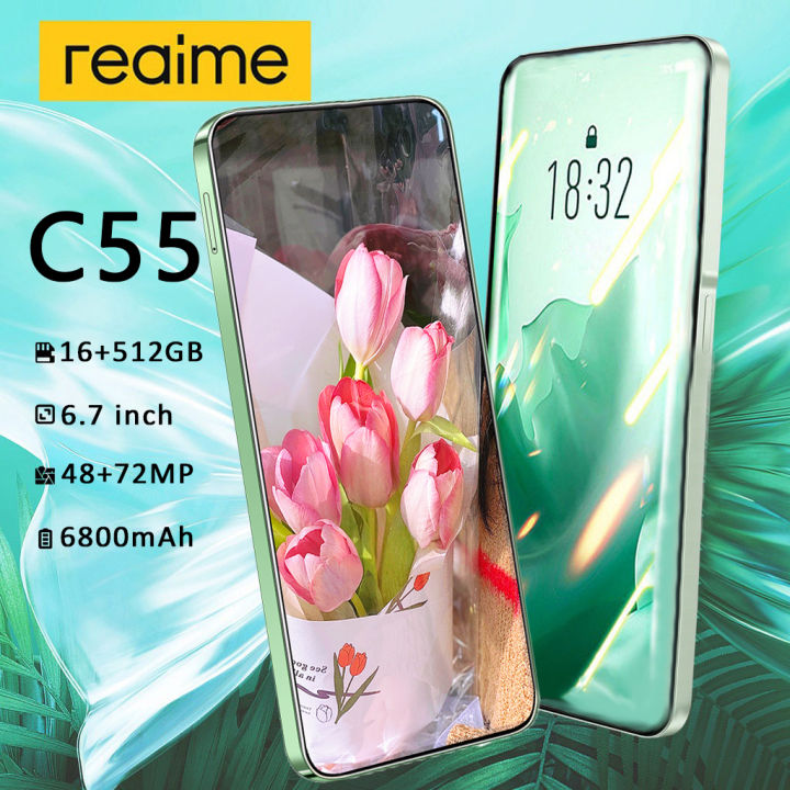 โทรศัพท์ Realmi C55 เครื่องใหม่ 6.7นิ้ว 5G HD mobile phone 16+512GB ...