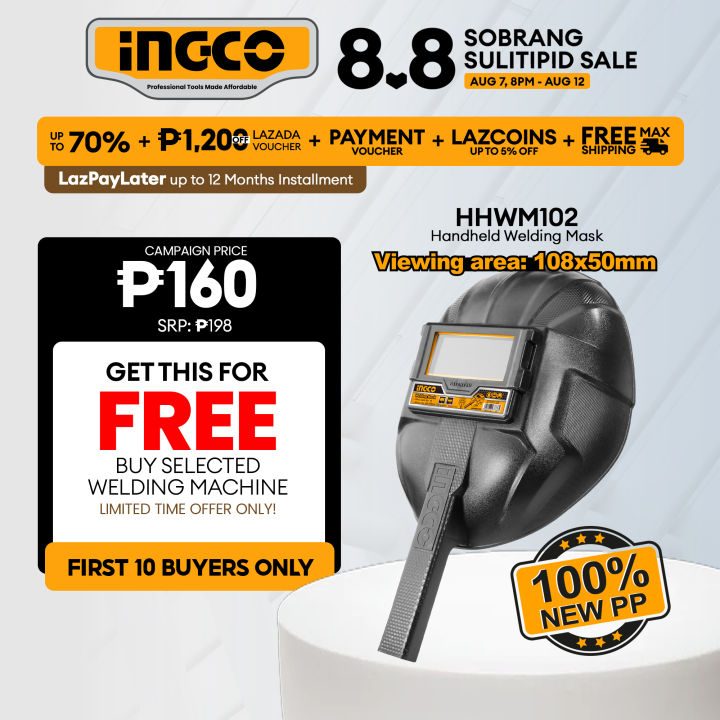Ingco HHWM102 Welding Mask for Welding Protection IHT | Lazada PH