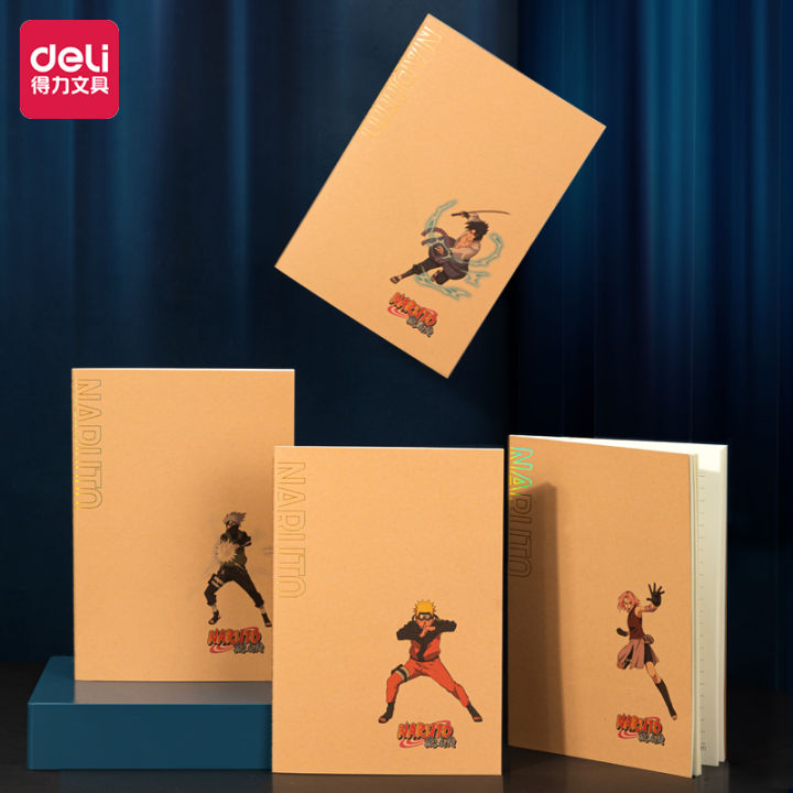 Deli Naruto joint limited edition notebook Notepad thickened primary ...