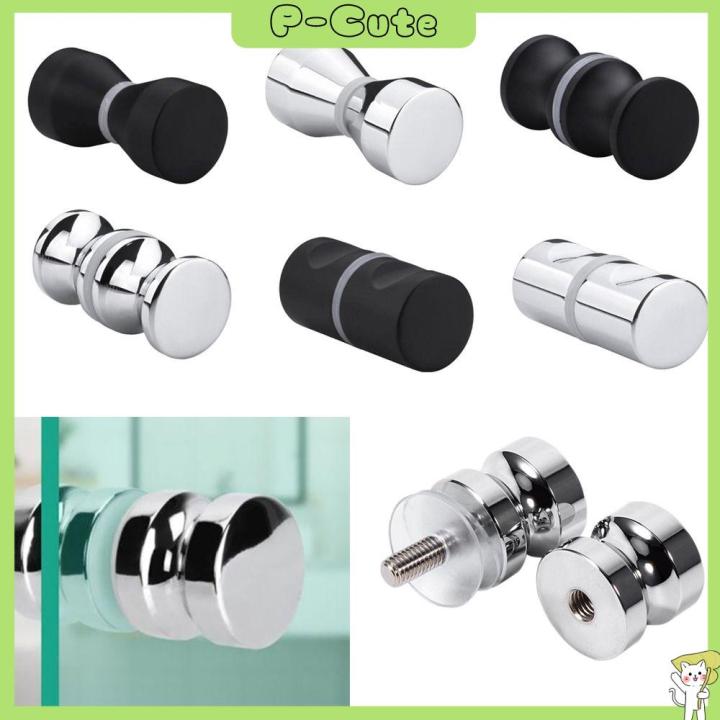 P-CUTE Aluminum Alloy Hardware Kitchen Bathroom Glass Door Knob Cabinet ...