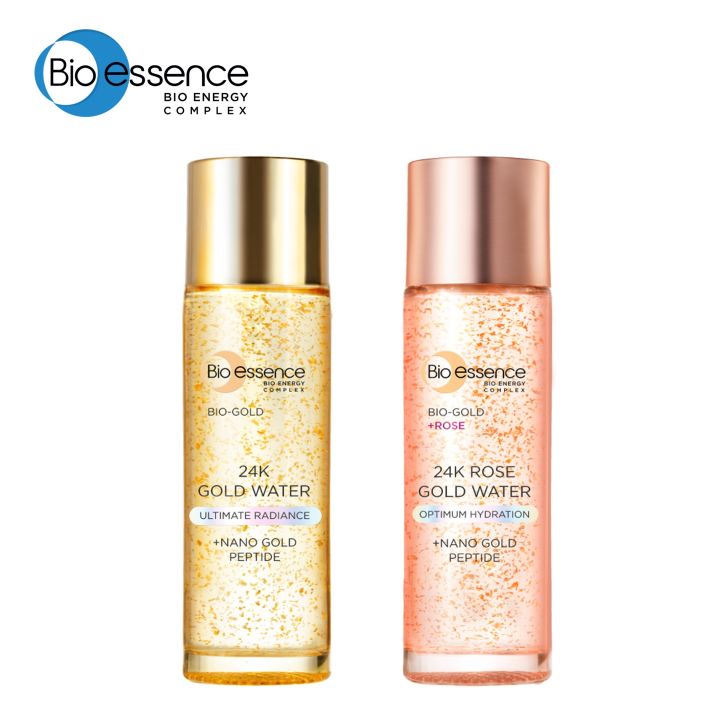 BIO ESSENCE Bio-Gold Gold / Rose / Black Gold Water 100ml x 2 | Lazada ...