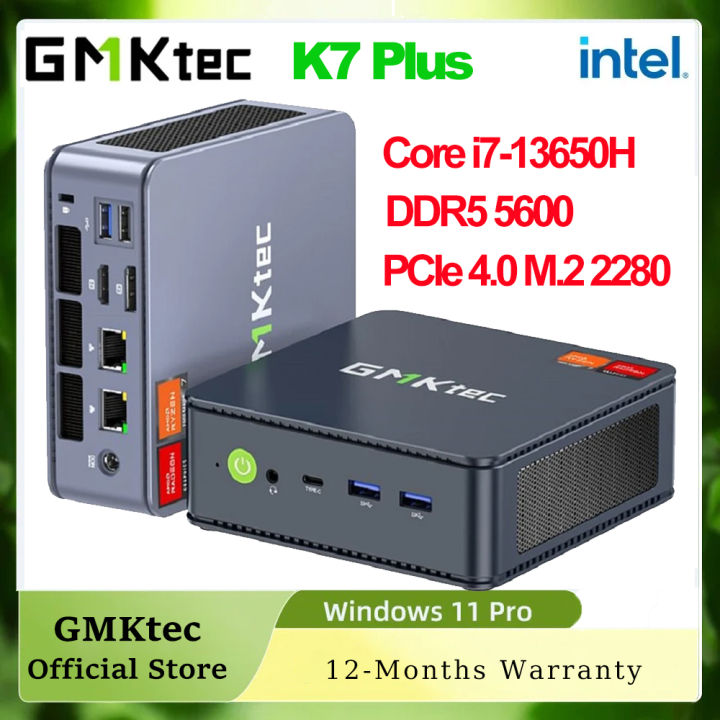 GMKtec Mini PC K7 Plus Intel Core i7-13620H up to 4.9GHz Windows 11 Pro ...