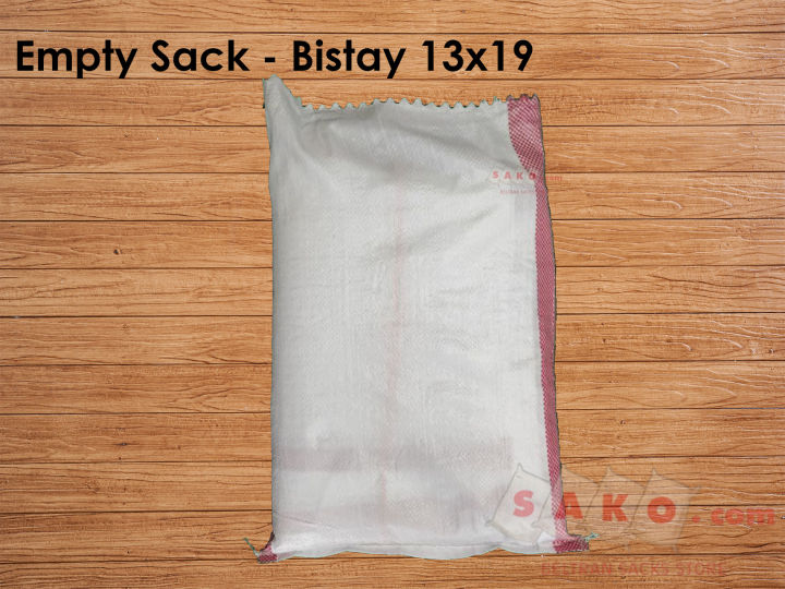 13x19"-20" Bistay Empty Sack (White Red) (250 pc Bundle) | Lazada PH
