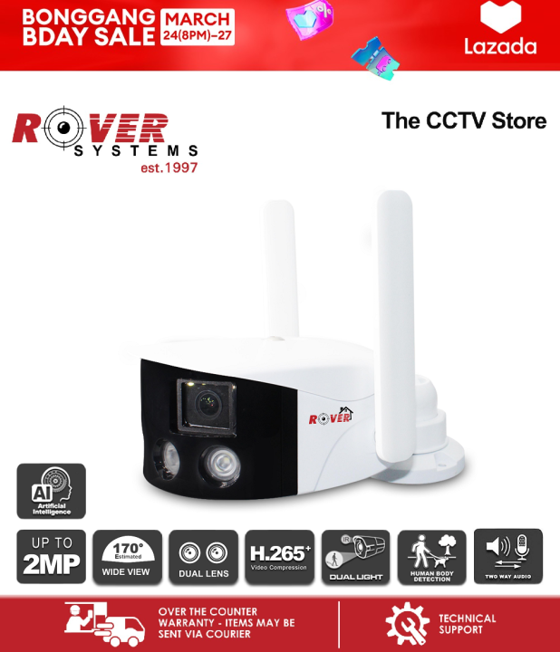 [ NEW ARRIVAL ] Rover Systems 2*1080P 2MP Dual Lens 170° Wide View ...