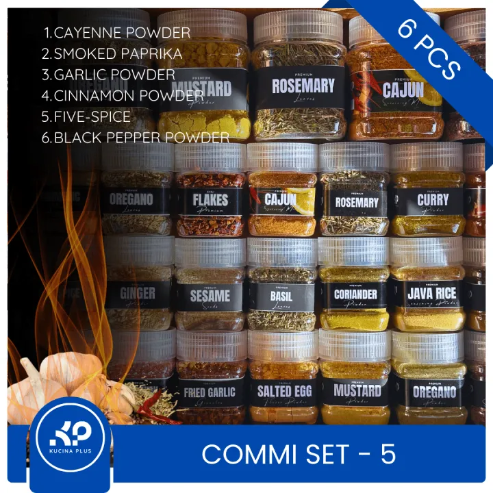 Herbs and Spices SEASONING SET BUNDLE Cajun Powder Sauce Turmeric Curry ...