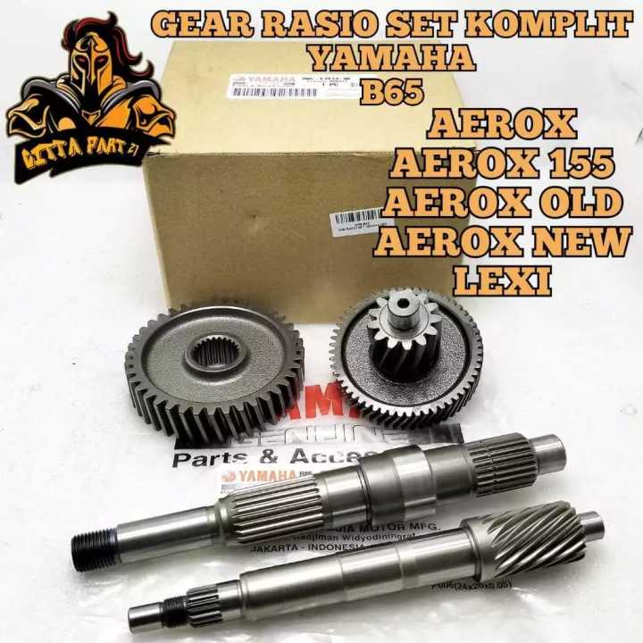 ORI GIGI GEAR RASIO SET KOMPLIT 4 MACAM ASLI ORIGINAL YAMAHA B65 KUALITAS ASLI ORIGINAL YAMAHA ...