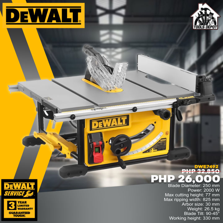 DEWALT TABLE SAW DWE7492 | Lazada PH