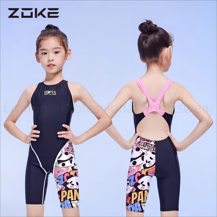 Zoke ชุดว่ายน้ำเด็กหญิงยาวถึงเข่าสำหรับวัยรุ่นเด็กผู้หญิง,ชุดว่ายน้ำ ...