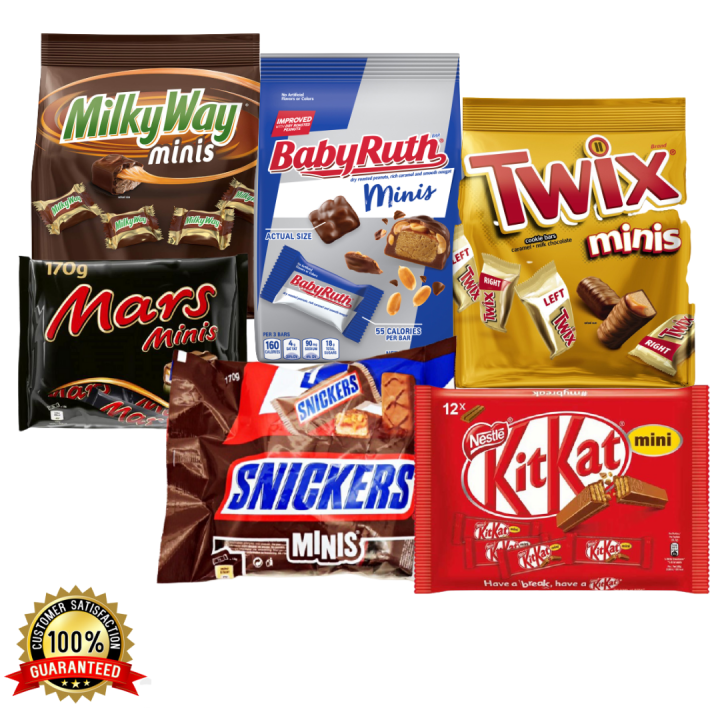 IMPORTED CHOCOLATE MINIS PACK CRUNCH MILKYWAY BABAYRUTH TWIX MARS ... IMPORTED CHOCOLATE MINIS PACK CRUNCH MILKYWAY BABAYRUTH TWIX MARS ...