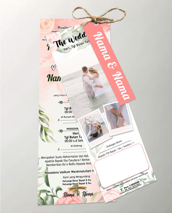 Undangan Pernikahan / undangan kekinian / Undangan Simpel / Wedding ...