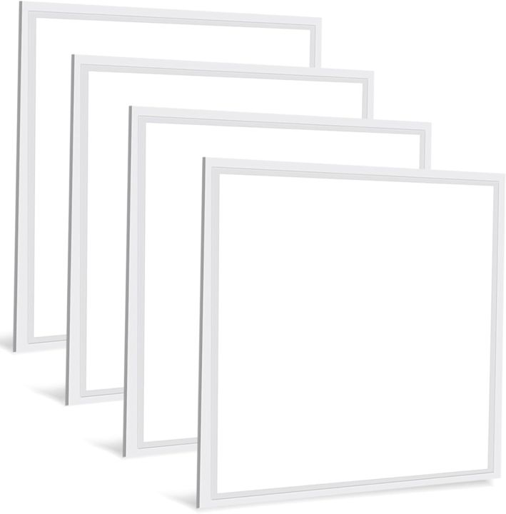 2x2 LED Flat Panel Light 4 Pack, 45W 5800LM 2x2 LED Light Drop Ceiling ...