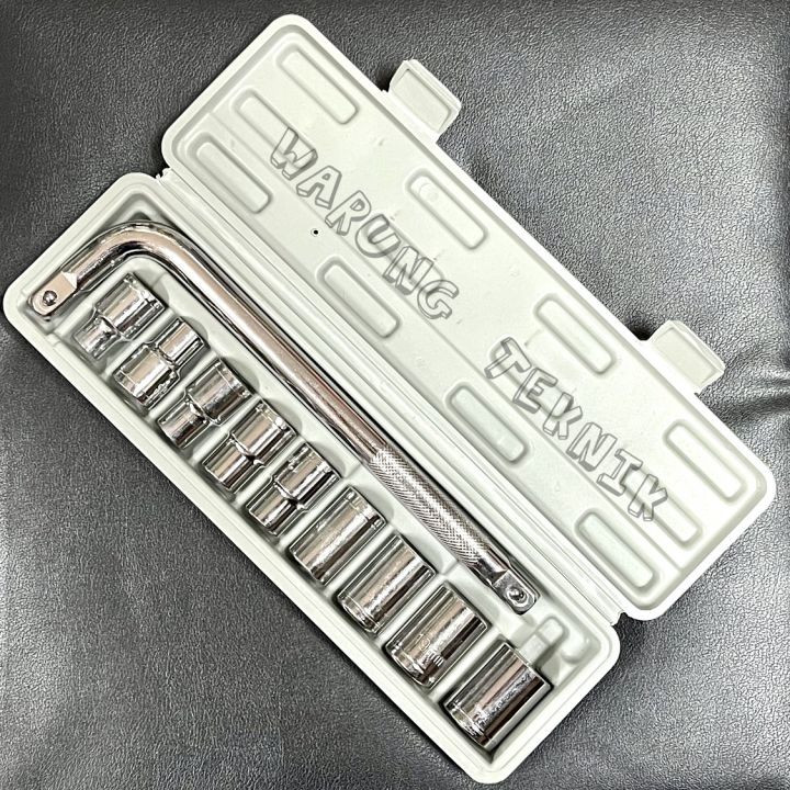 SOCKET WRENCH SET 10 PCS 1/2" DR - kunci sok set - kunci shock set ...