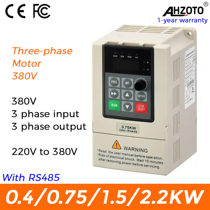 VFD 380V 0.75KW 1.5KW 2.2KW 3-phase Input 380V 3-phase output 380V ...