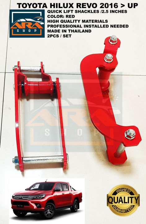 TOYOTA SHACKLES FOR TOYOTA HILUX REVO ' ROCCO ' CONQUEST 2016 > UP / 2 ...
