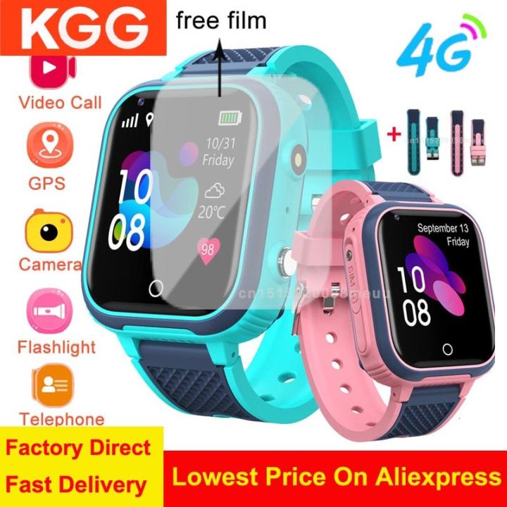 สมาร์ทวอทช์สมาร์ทวอท์ช4G กล้อง GPS WIF LT21ของเด็กกันน้ำสำหรับนักเรียนเด็กนาฬิกาการสนทนาทาง ...