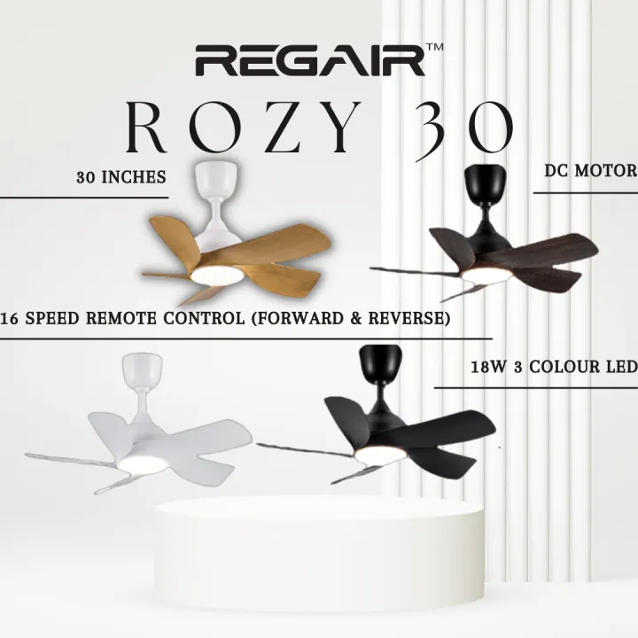 Regair Inovo Rozy 30 Kipas Siling Ceiling Fan 5 Blades With Remote ...