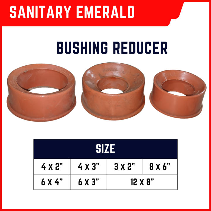 Sanitary PVC Fittings Emerald Bushing Reducer Sizes 4x2 4x3 3x2 Sanitary PVC Fittings Emerald Bushing Reducer Sizes 4x2 4x3 3x2