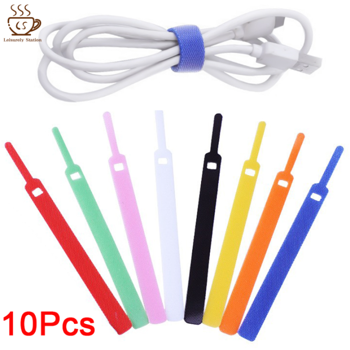 10Pcs Reusable Fastening Cable Ties Wire Organizer Straps Wire ...