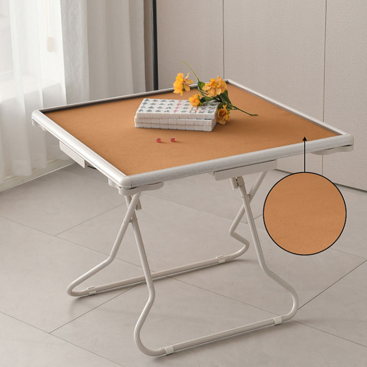 Mahjong Table Foldable Mobile Home Hand Rub Playing Table Small Simple ...