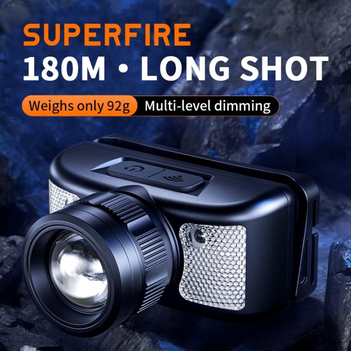 {light} SUPERFIRE HL91 7W Portable LED Headlamp Super Bright Zoom ...