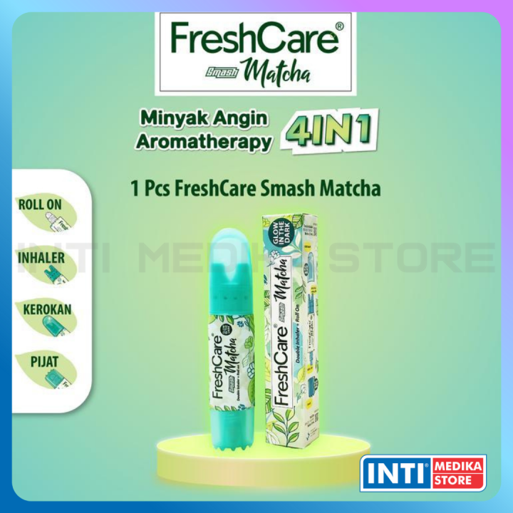 FRESHCARE - Minyak Angin SMASH 4in1 MATCHA | Double Inhaler + Roll On ...