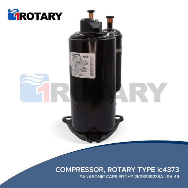 1ROTARY Rotary Type Compressor Panasonic Carrier 2Hp 2K28S3R236A LRA 49 ...