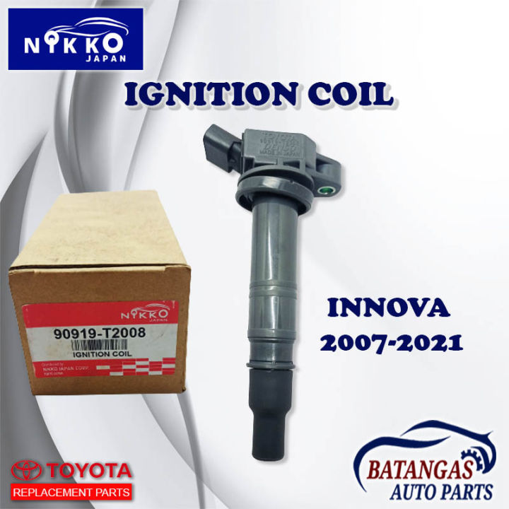 IGNITION COIL FOR TOYOTA INNOVA 2007-2021 NIKKO JAPAN 90919-T2008 ...