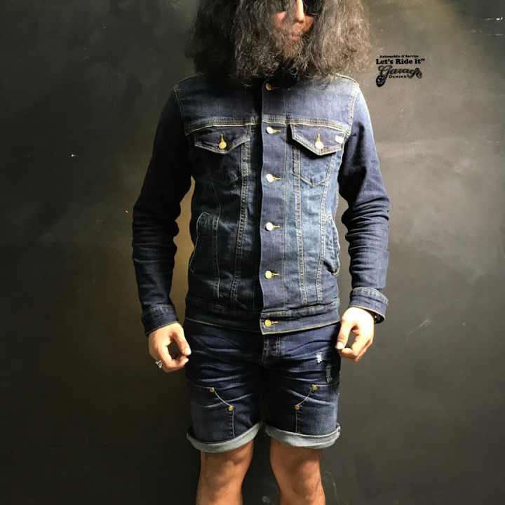 GRJ004 แจ็คเก็ตยีนส์ ผ้ายีนส์ ใส่สบาย เสื้อ Denim Jacket SANFORIZED ...