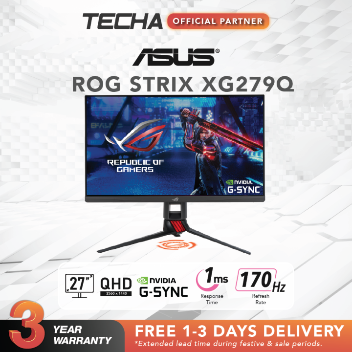 ASUS ROG STRIX XG279Q | 27" WQHD | IPS | 170Hz | 1ms | G-Sync Flat ...