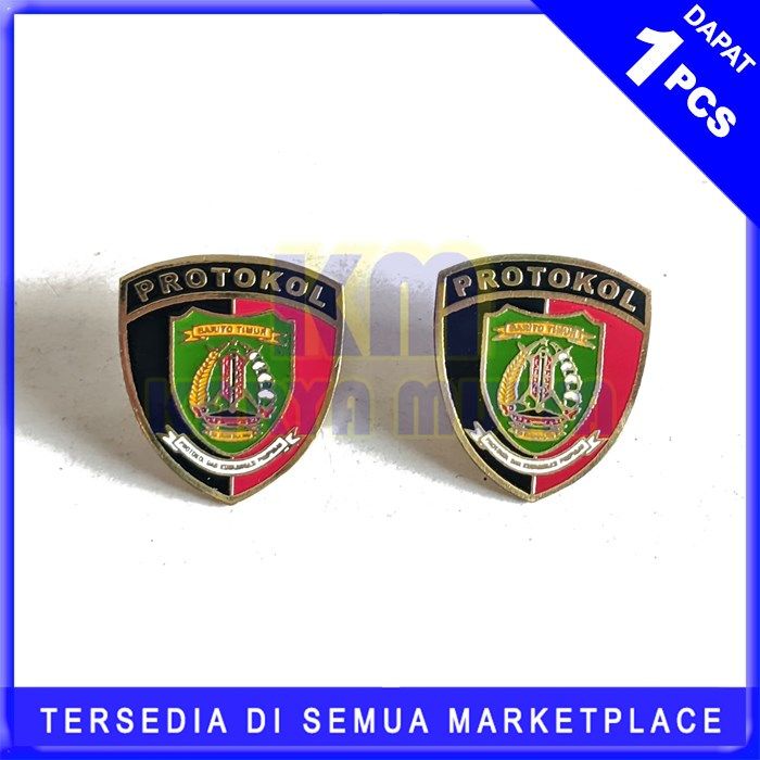 Pin Protokol Barito Timur Pin Bros Protokol Model Perisai - KM / 1pcs ...
