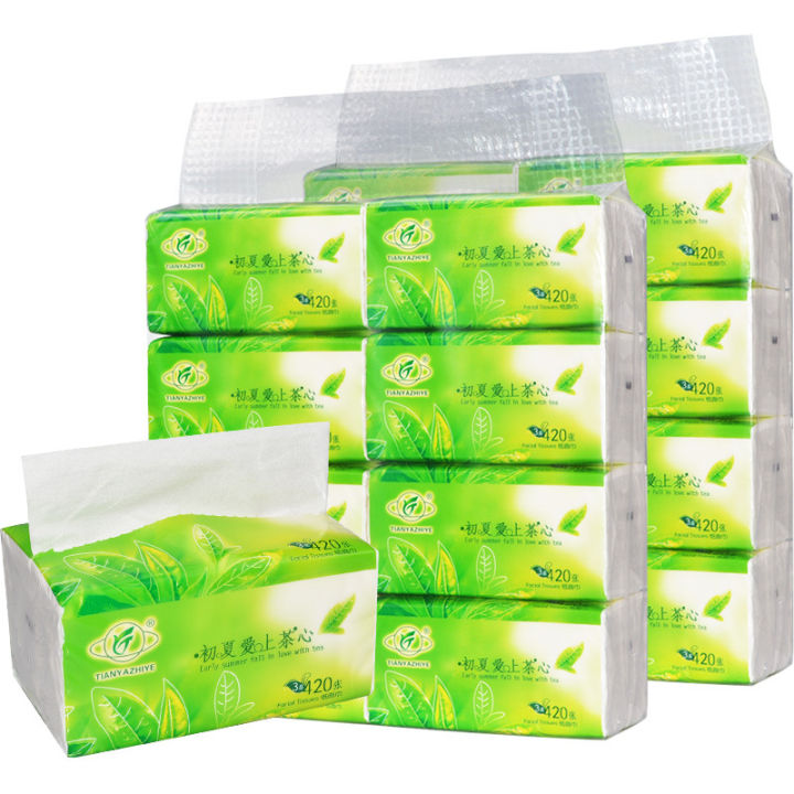 Thebest Facial Tissue 1 pcs order Tissue 3-Ply 1Balot white and green ...