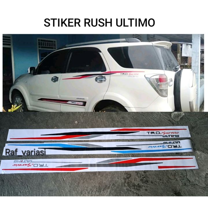 Stiker RushTrd Ultimo / Stiker trd ultimo / Stiker rush terios trd ...