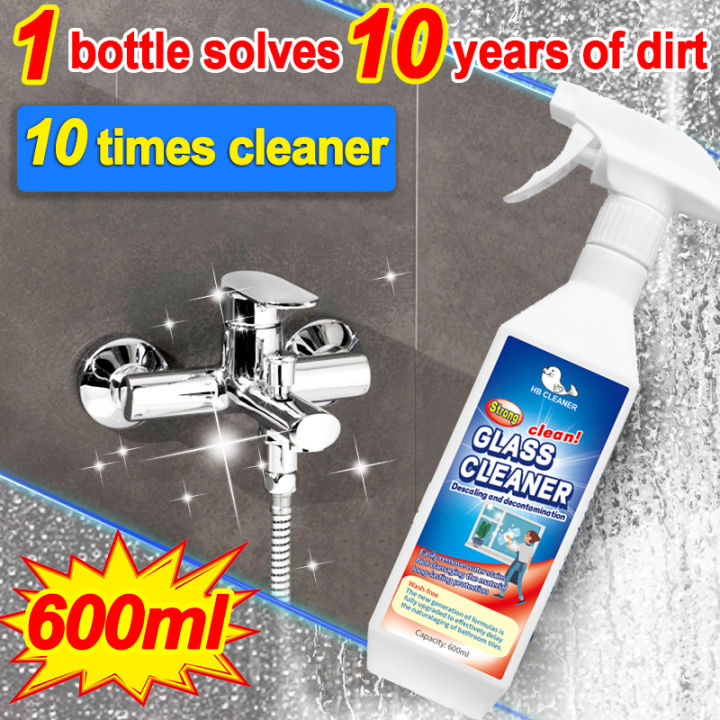 Tiles Cleaner Stain Remover 600ml water stain Remover Toilet Floor Tile Glass Scale Remover ...