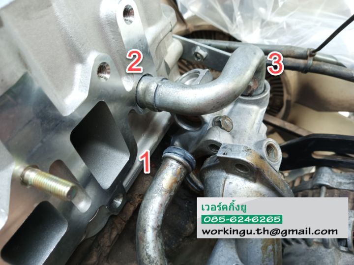 MD030763 โอริงทนความร้อนสูงแป๊ปราวน้ำข้างเครื่อง MITSUBISHI STRADA 2800 ...