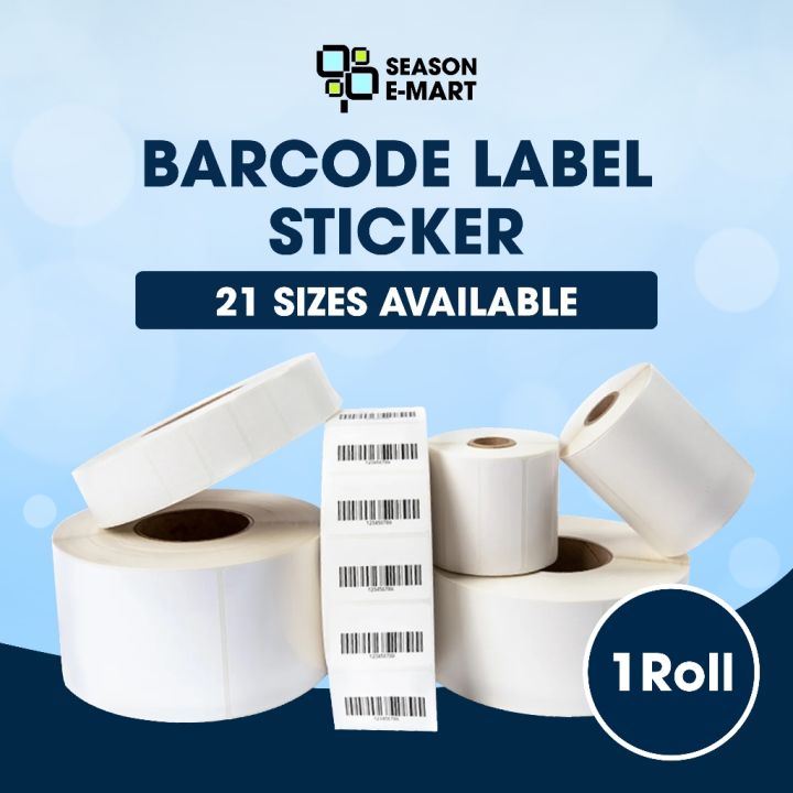 21 Size Barcode Label Sticker Price Tag Thermal Label Sticker Product ...