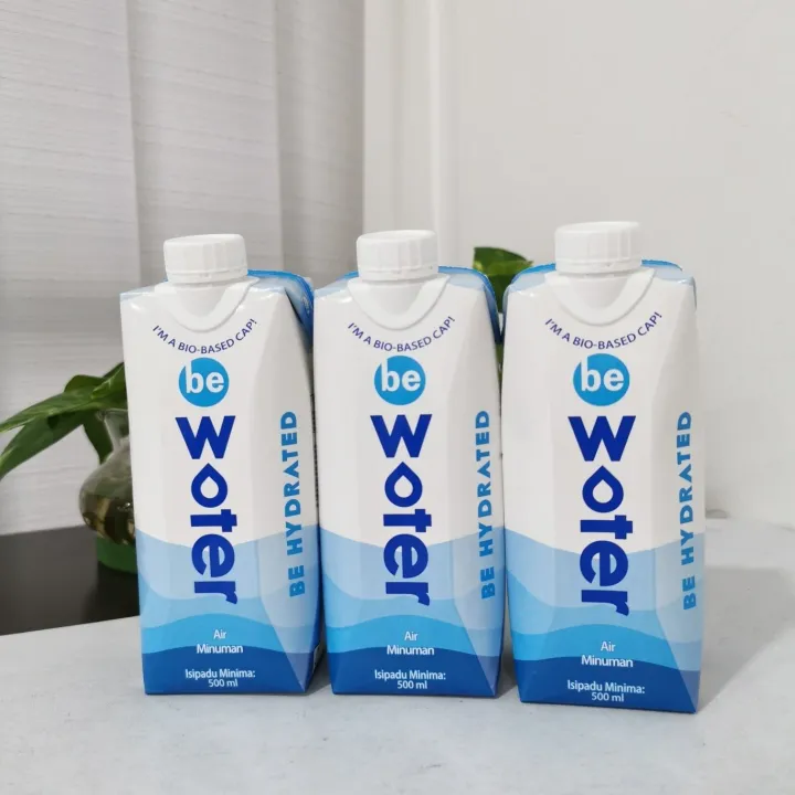 beWater Still water in Paper Boxed Packaging (500mL x 12 packets) 1 ...